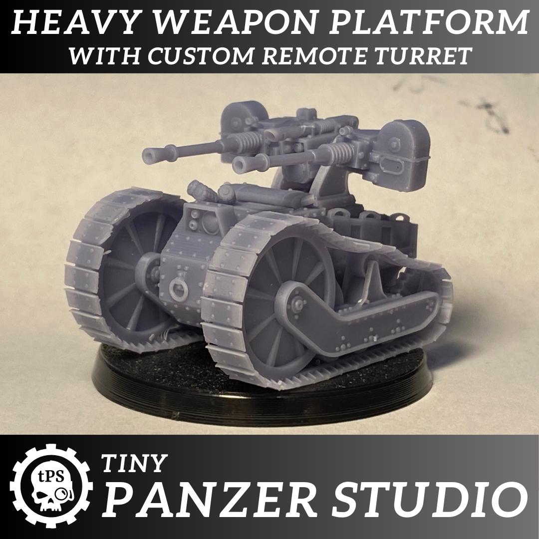 Grimdark Remote Turret on Mobile Heavy Weapon Platform – Tiny Panzer Studio